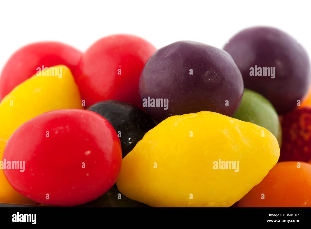 colorful candy in the shape of fruit Stock Photo - Alamy