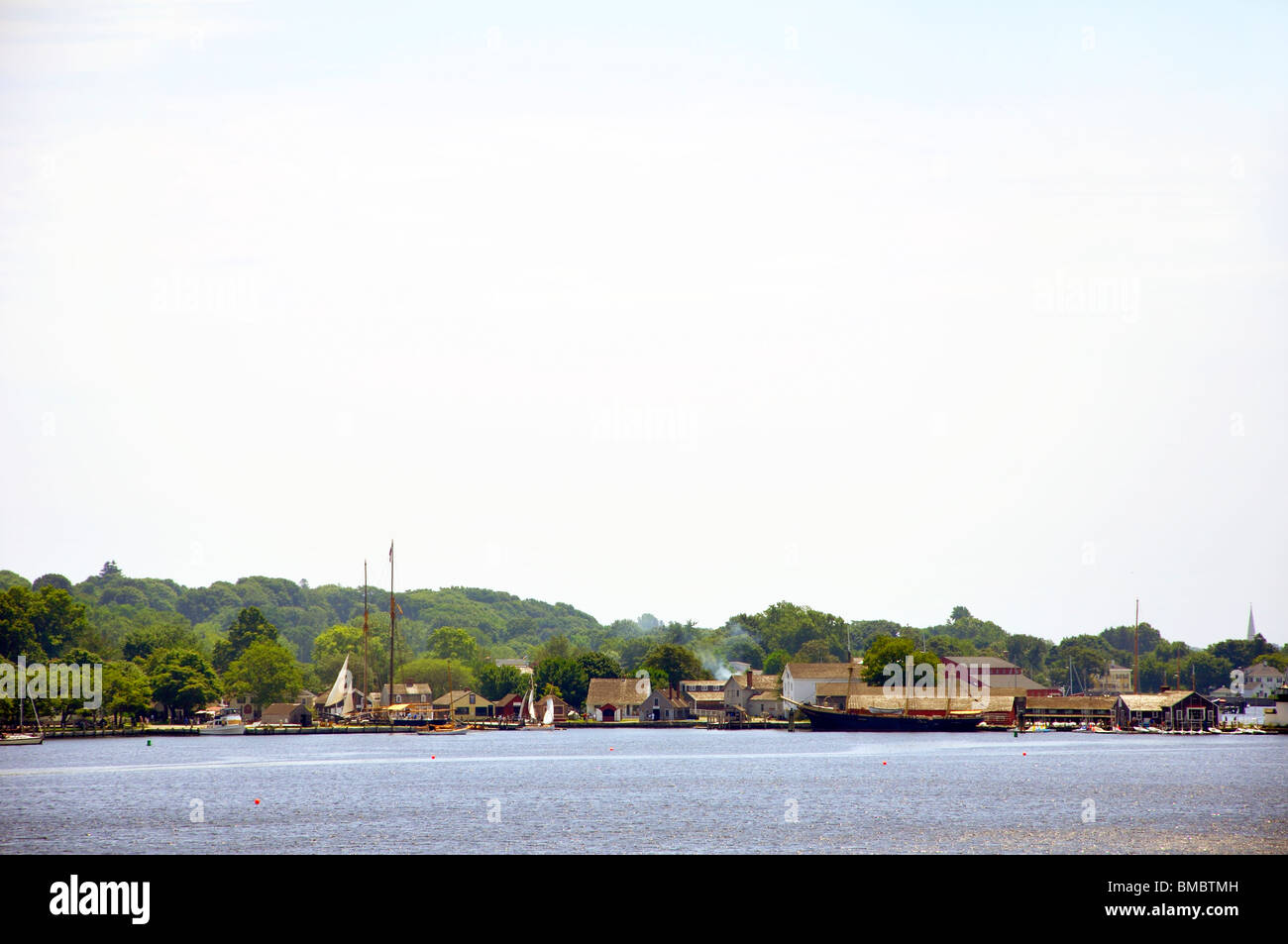 Mystic harbor, Connecticut, USA Stock Photo - Alamy