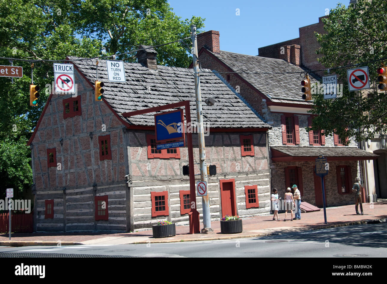 Historic buildings in downtown York, Pennsylvania, the capital of the ...
