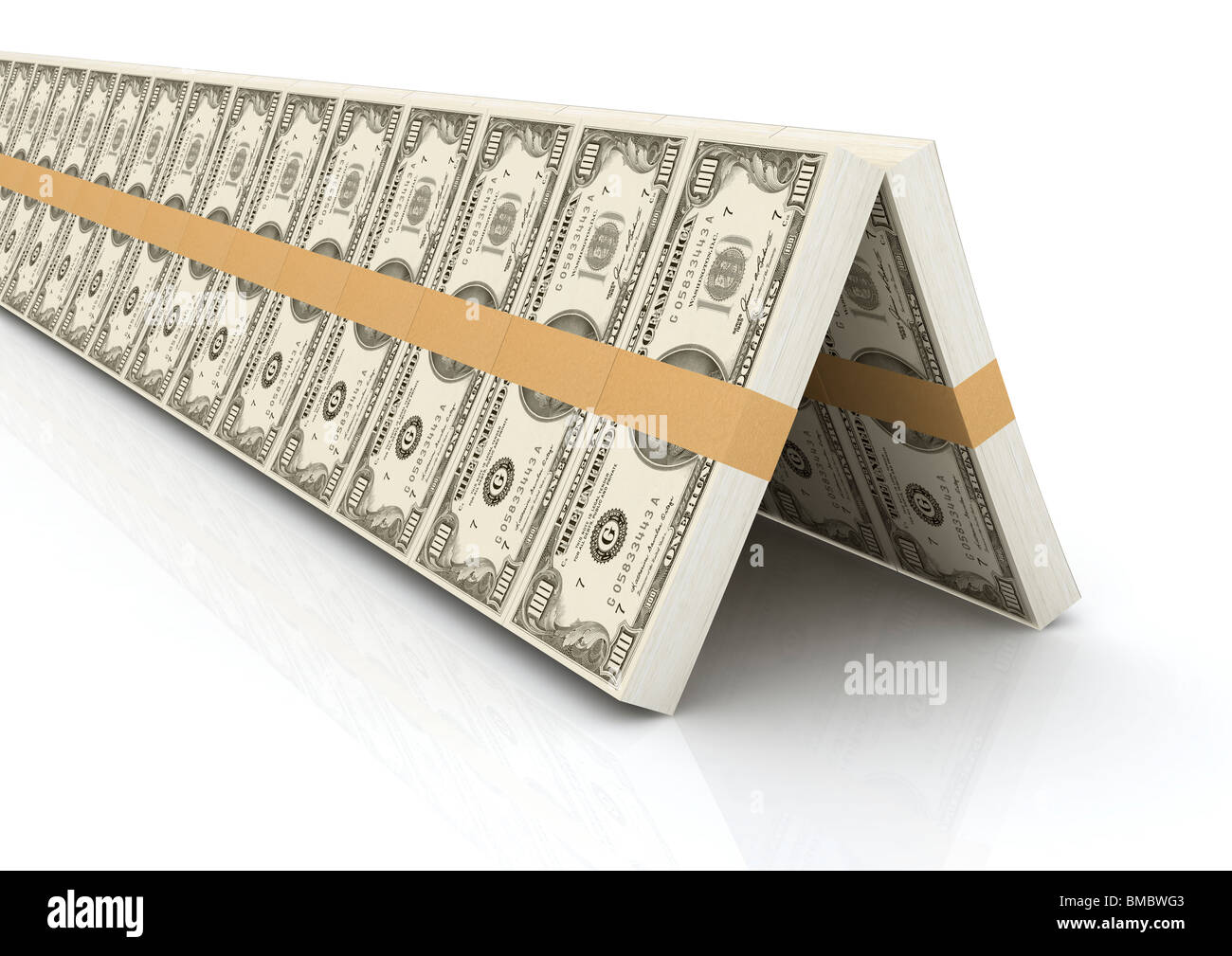 stack of dollars Stock Photo - Alamy
