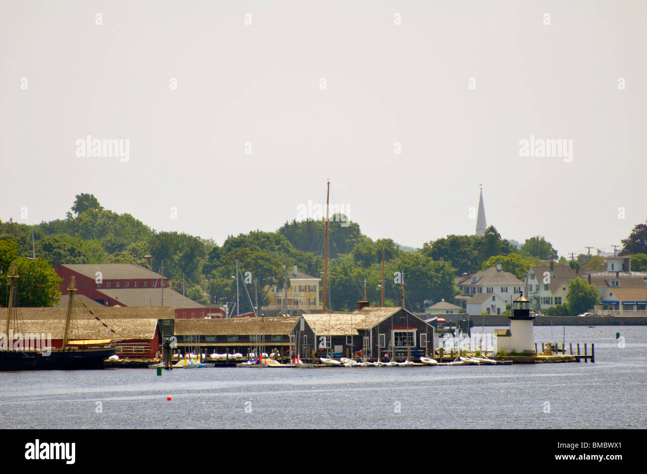 Mystic harbor, Connecticut, USA Stock Photo - Alamy