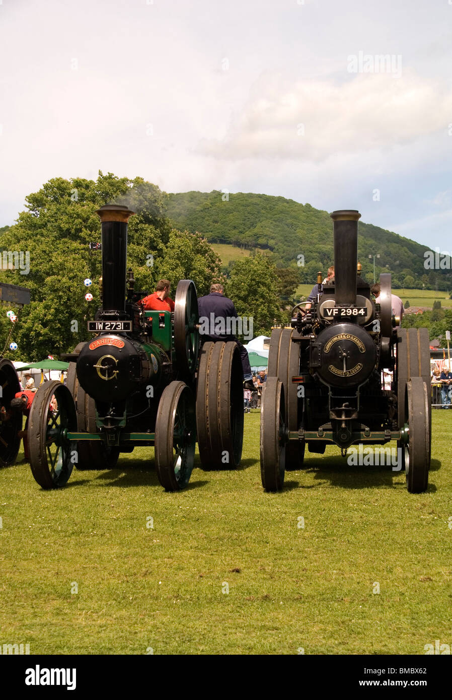 A Garrett steam engine shares centre stage at the Abergavenny steam and ...