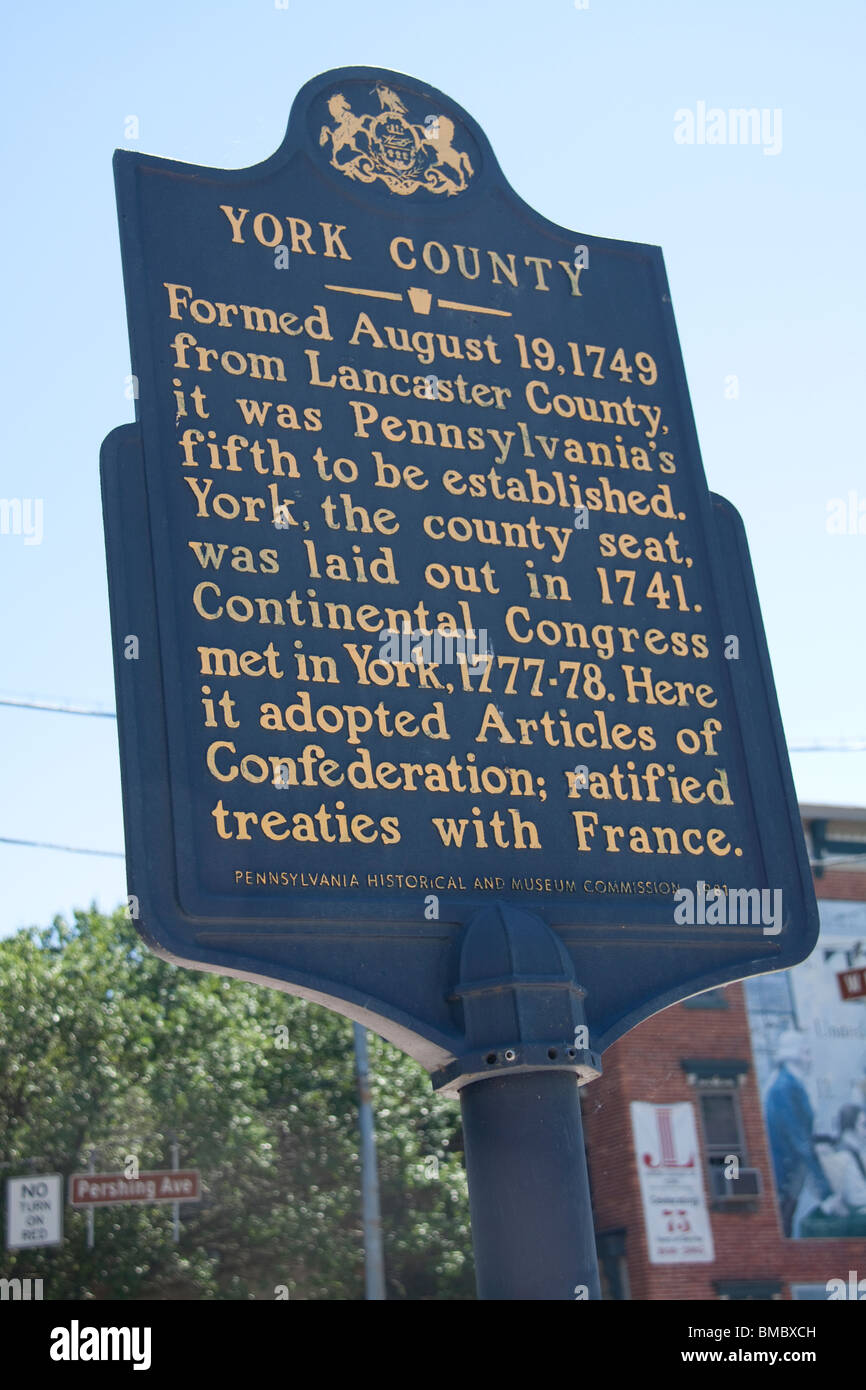 Historic buildings in downtown York, Pennsylvania, the capital of the ...