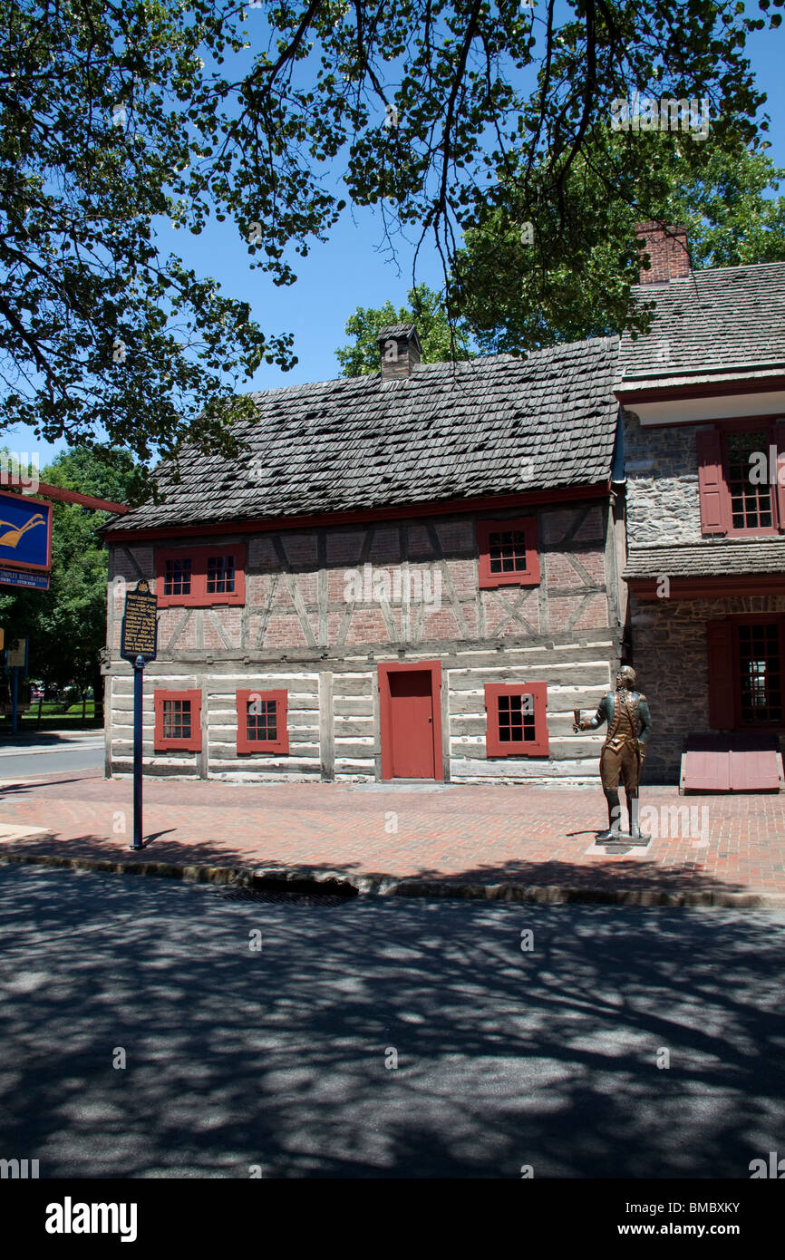Historic buildings in downtown York, Pennsylvania, the capital of the ...