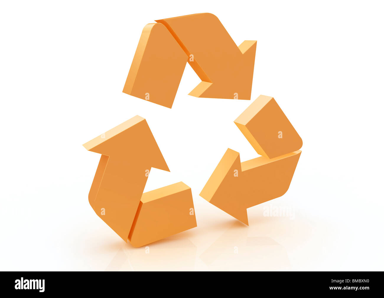 recycling logo gold Stock Photo - Alamy