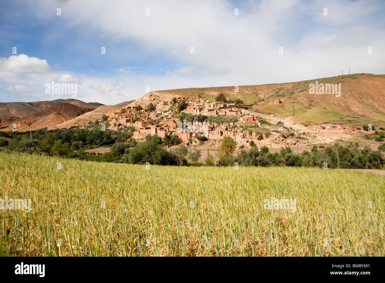 Berber village , High Atlas mountains , Morocco , North Africa Stock ...
