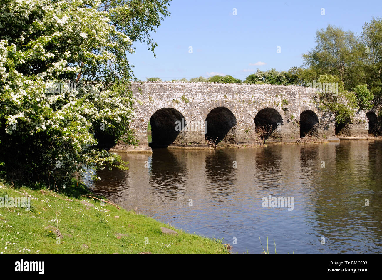 Bective Bridge crossing the River Boyne close to trim County Meath ...