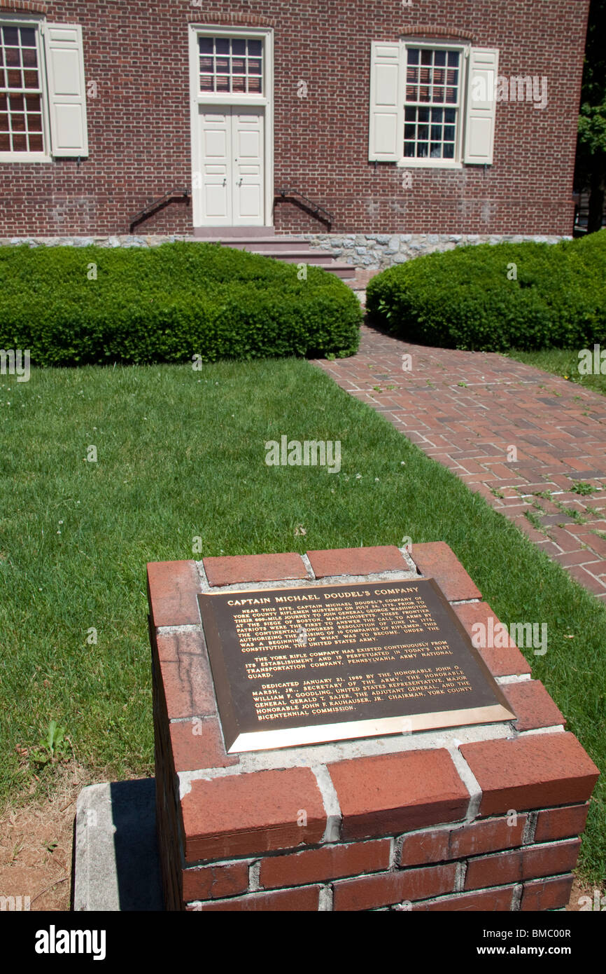 Historic buildings in downtown York, Pennsylvania, the capital of the ...
