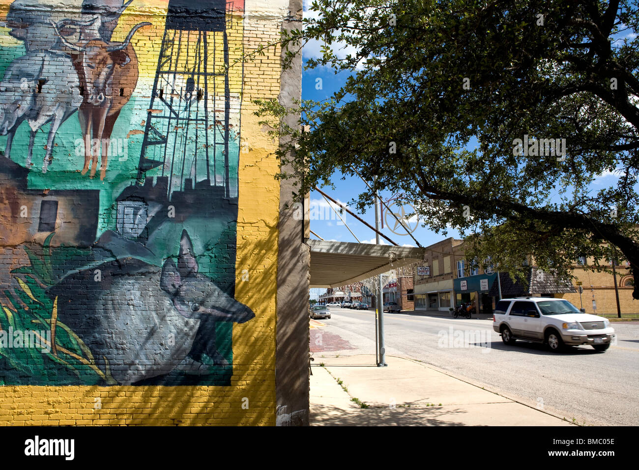 Cisco, Texas, main street. City where Conrad Hilton built his first ...