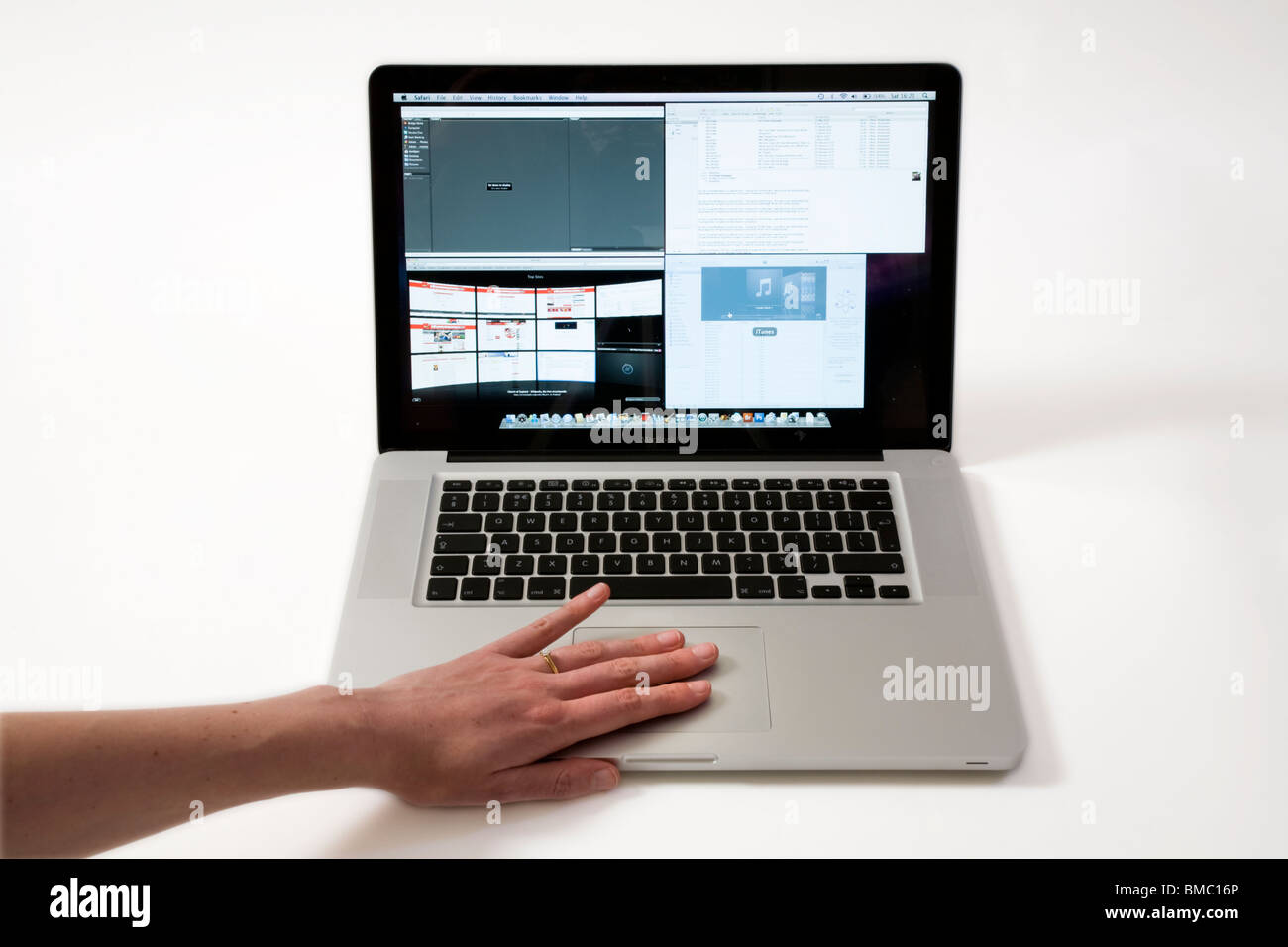 Hands keys mac mac book pro screen hi-res stock photography and images ...