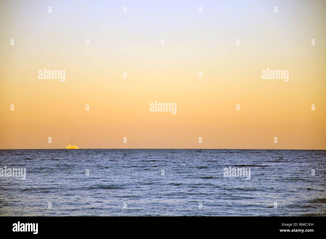 Miami Beach at sunset, Florida, USA Stock Photo - Alamy