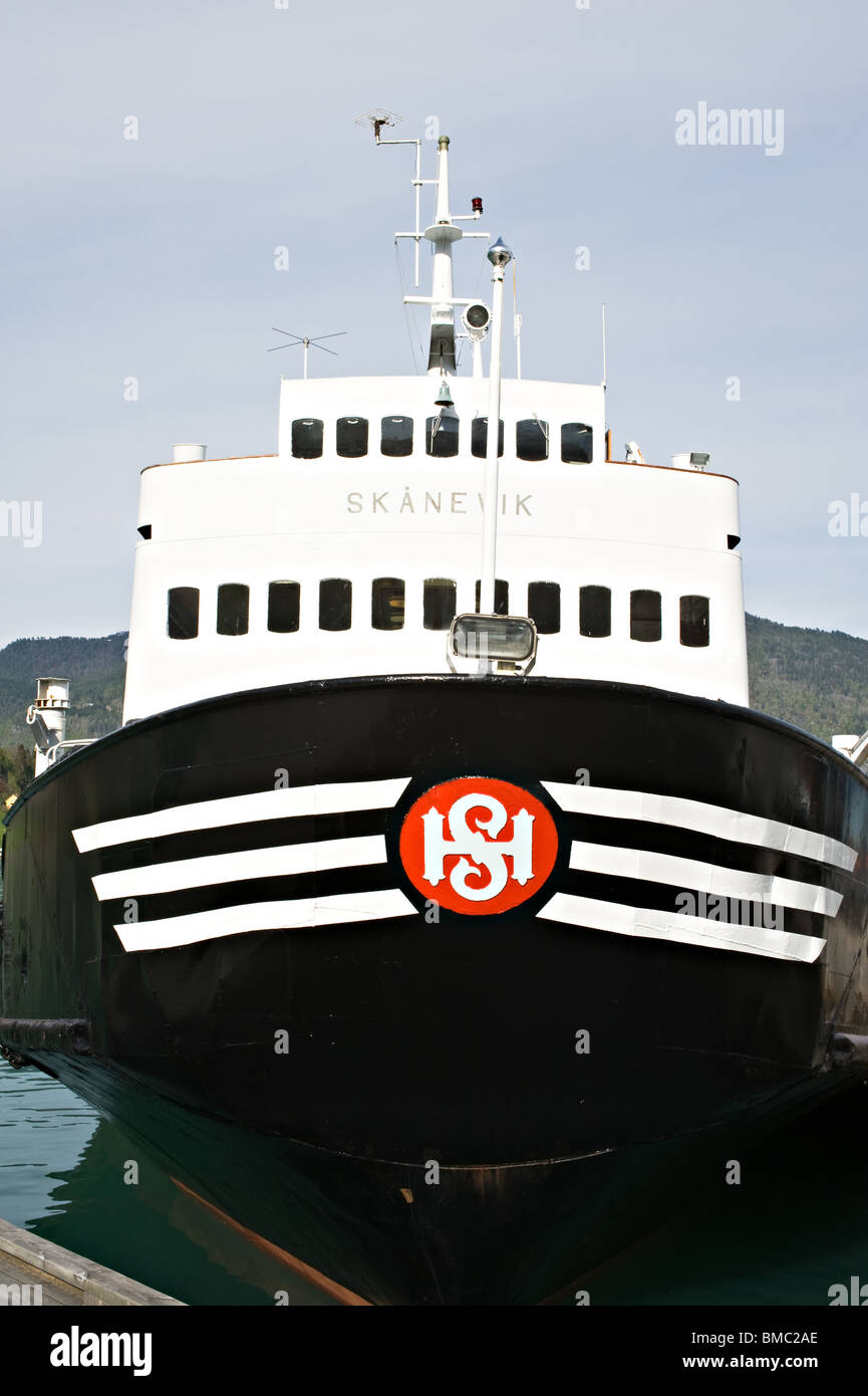 The Norwegian Car Ferry Skanevik Berthed at Balestrand Ferry Terminus ...