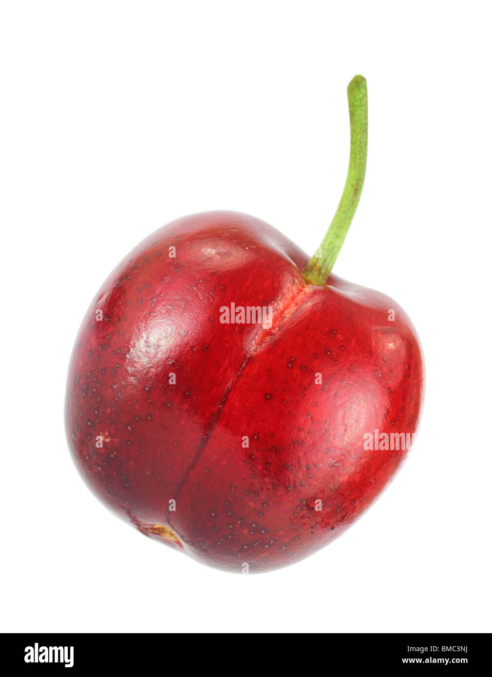 Single red cherry Stock Photo - Alamy
