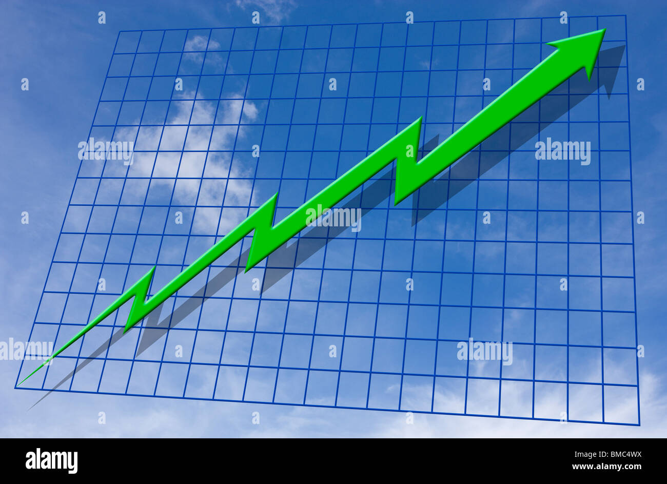 Upward trend graph hi-res stock photography and images - Alamy
