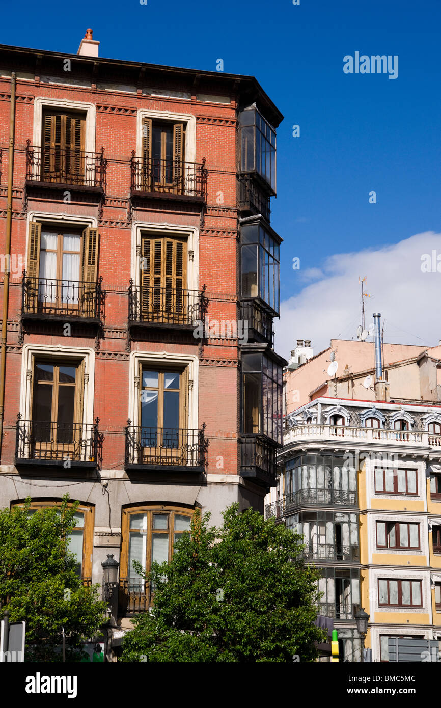 Houses of Madrid Stock Photo - Alamy