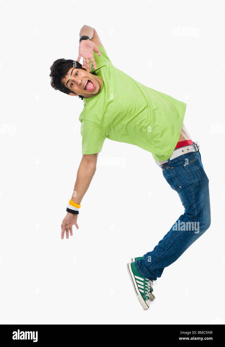 Indian man dancing looking camera hi-res stock photography and images ...