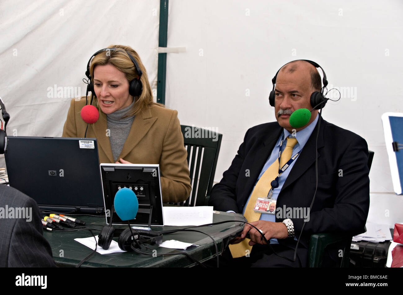 BBC Five Live Presenter (2010) Gabby Logan and John Pienaar, BBC ...