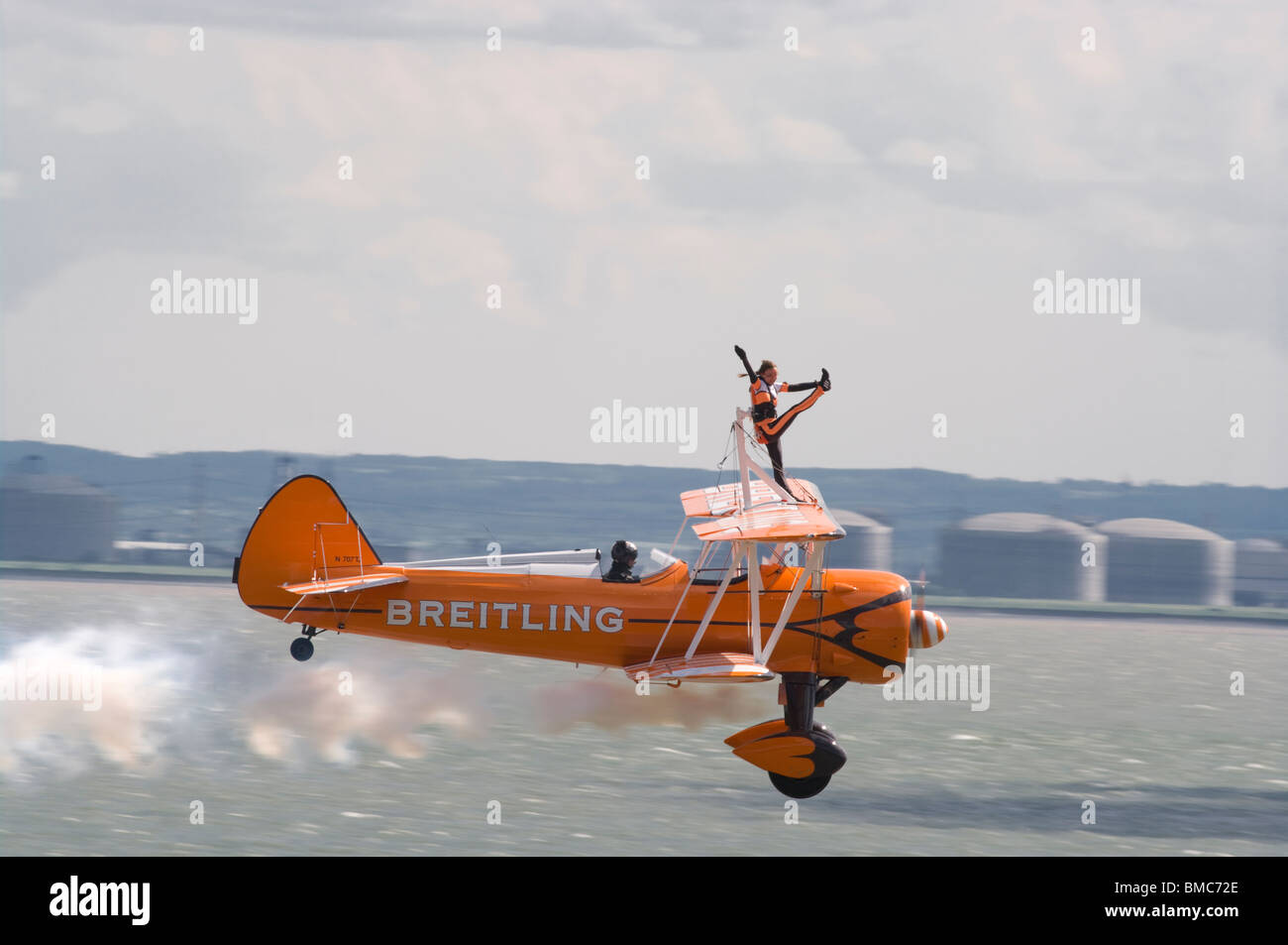 Wing Walker at Southend Air Show Stock Photo - Alamy