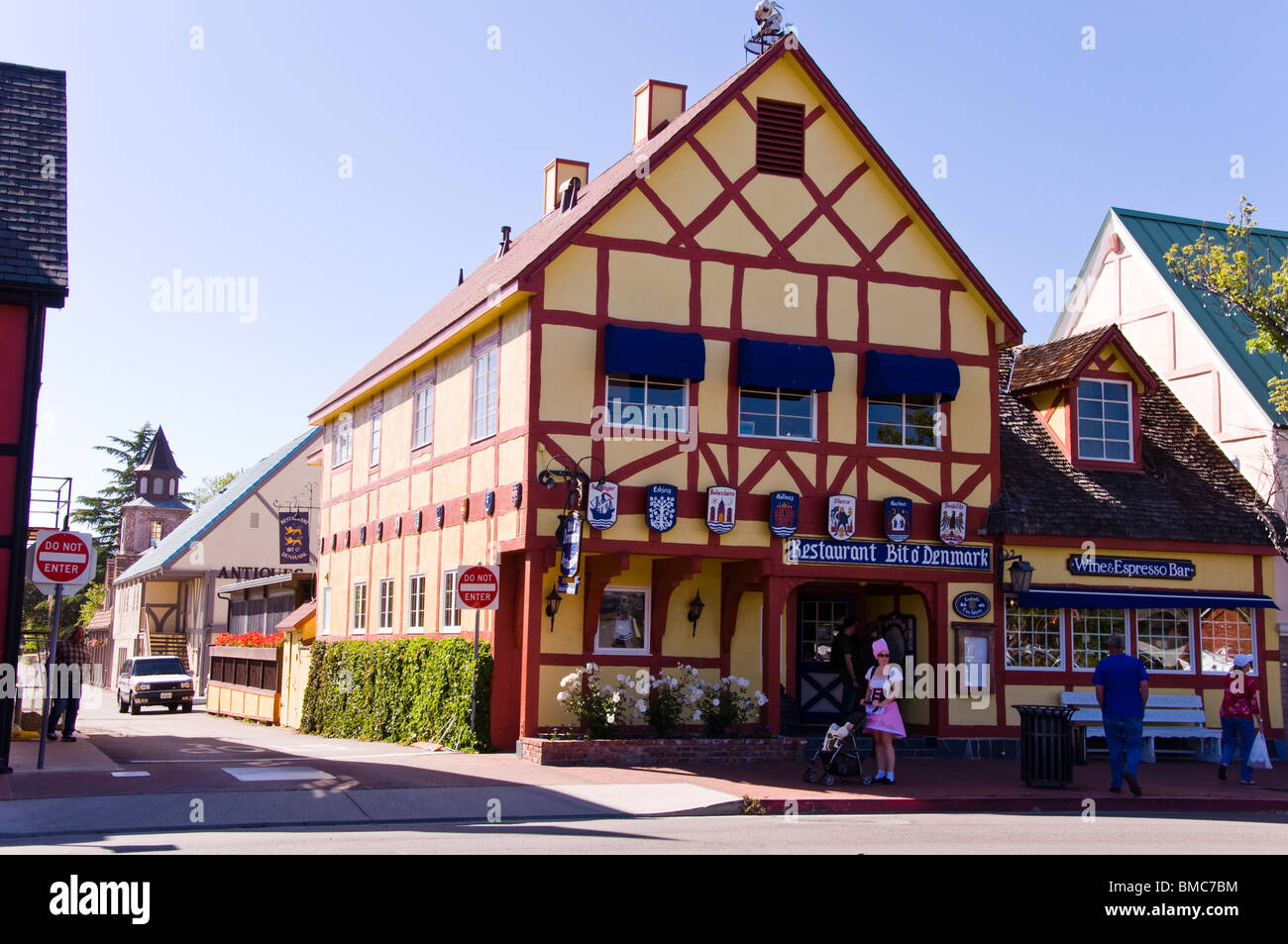 Girl with goose, Solvang, California, USA Stock Photo - Alamy