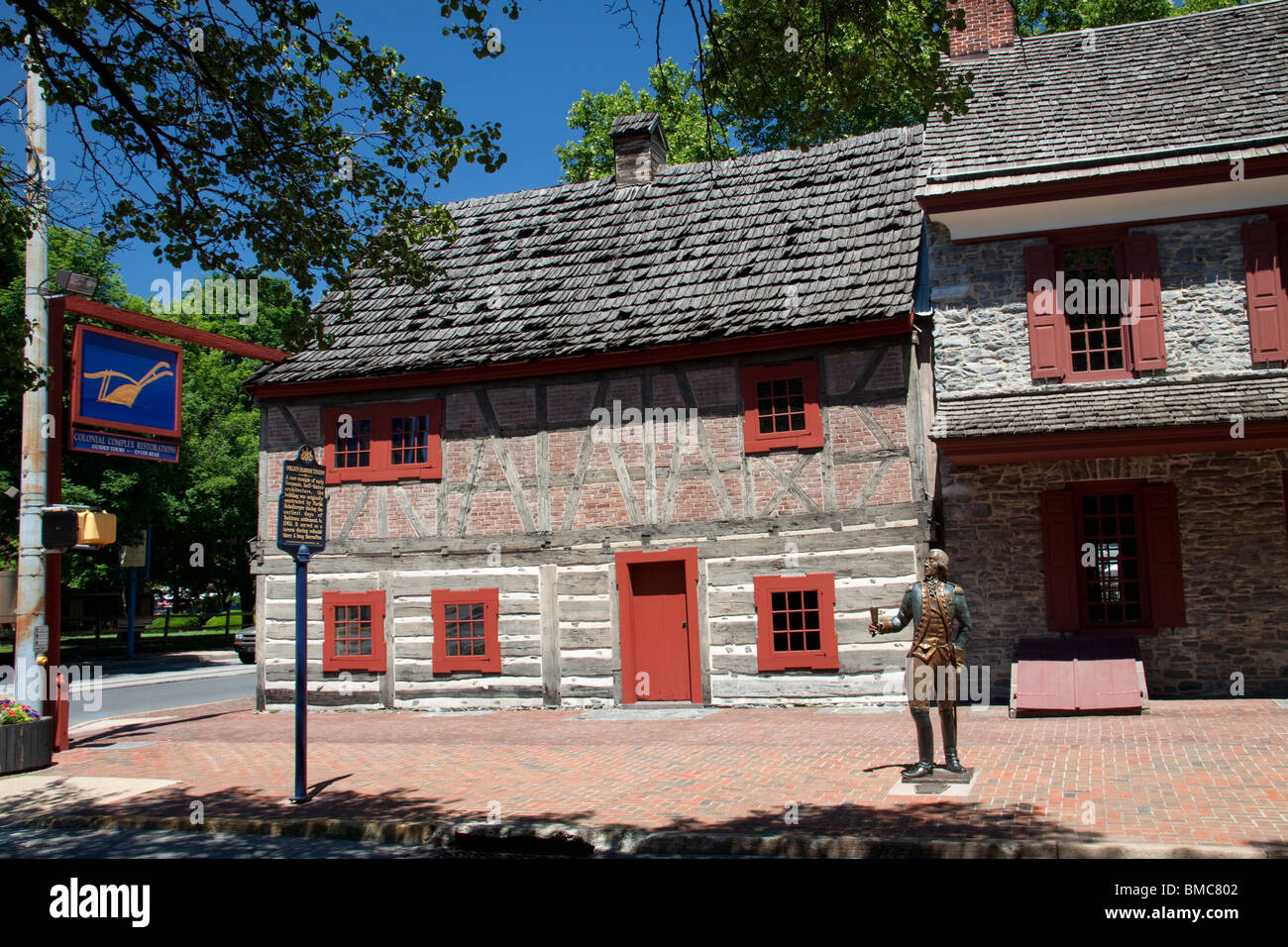 Historic buildings in downtown York, Pennsylvania, the capital of the ...