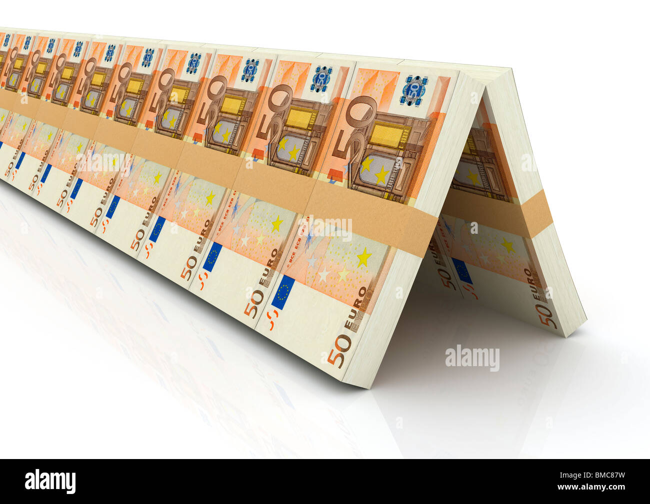 stack of euros Stock Photo - Alamy