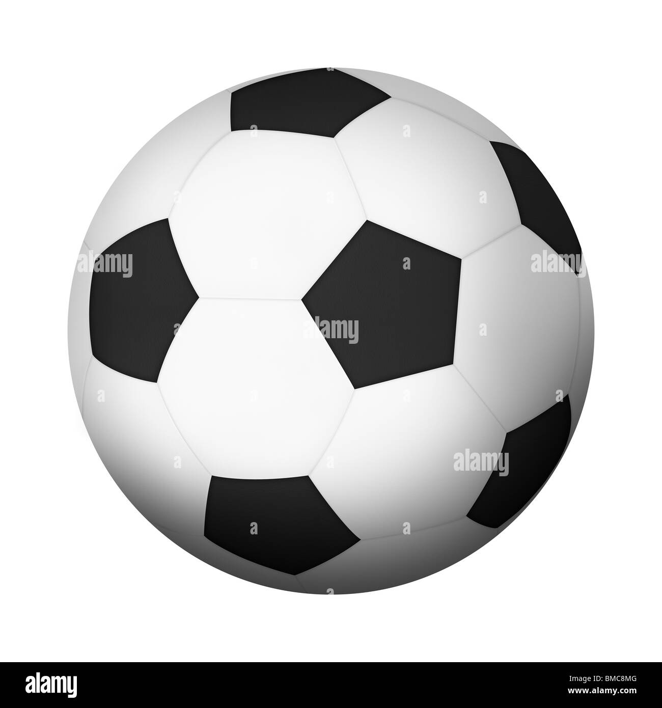 Classic football or soccer ball isolated on white background Stock ...