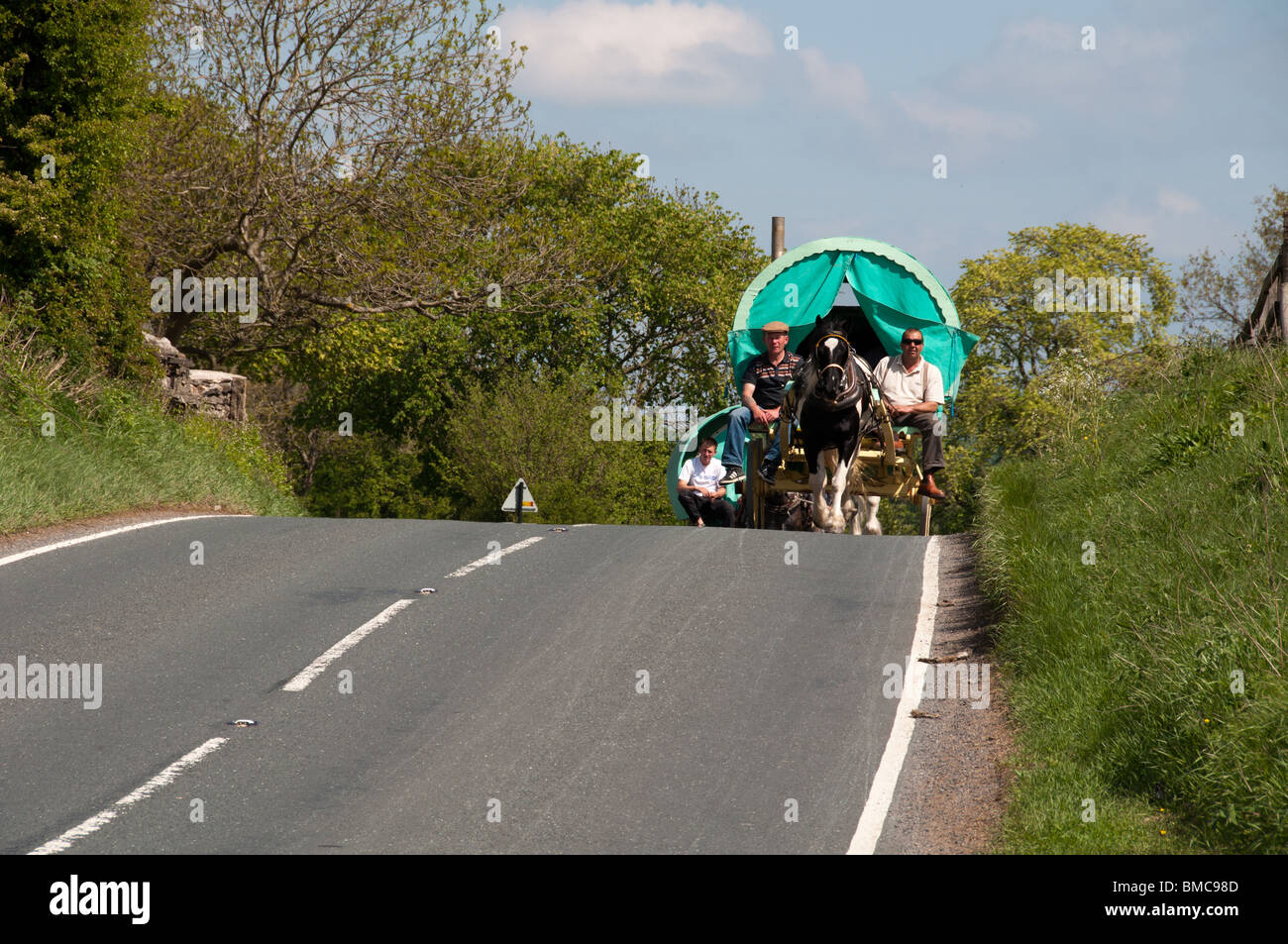Gypsies on the way to Appleby Stock Photo - Alamy
