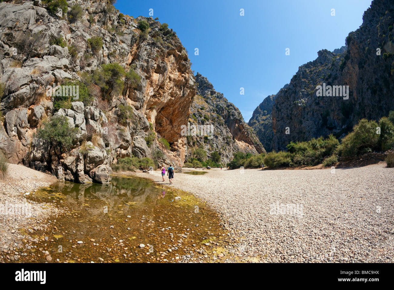 Torrent de Pareis Gorge Sa Calobra northern Majorca Mallorca Balearic ...