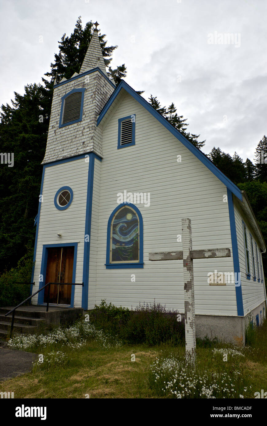 Quadra Island United Church built 1931 Cape Mudge Village first nations ...