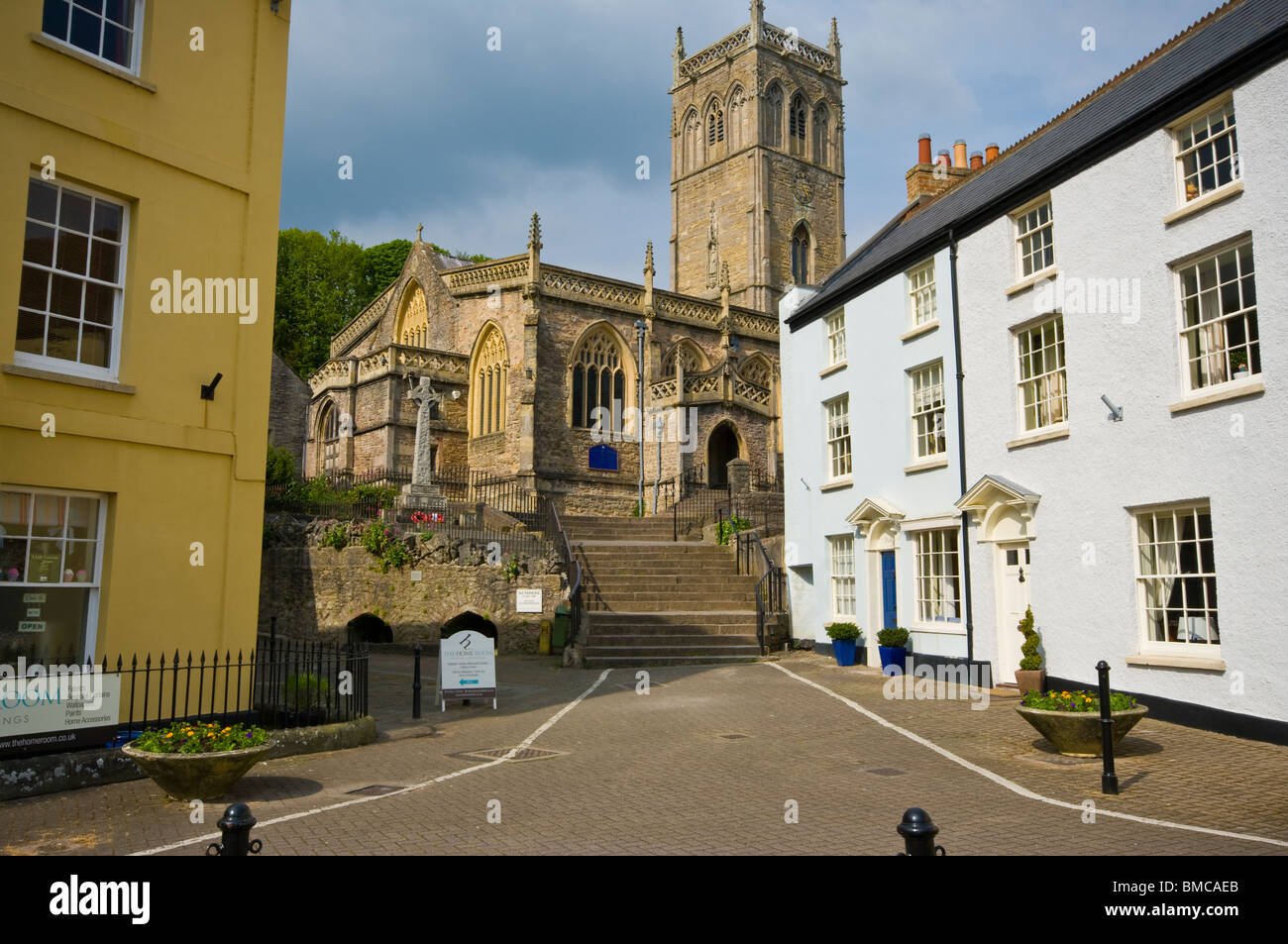 The Church of St John the Baptist Axbridge Somerset England Stock Photo ...