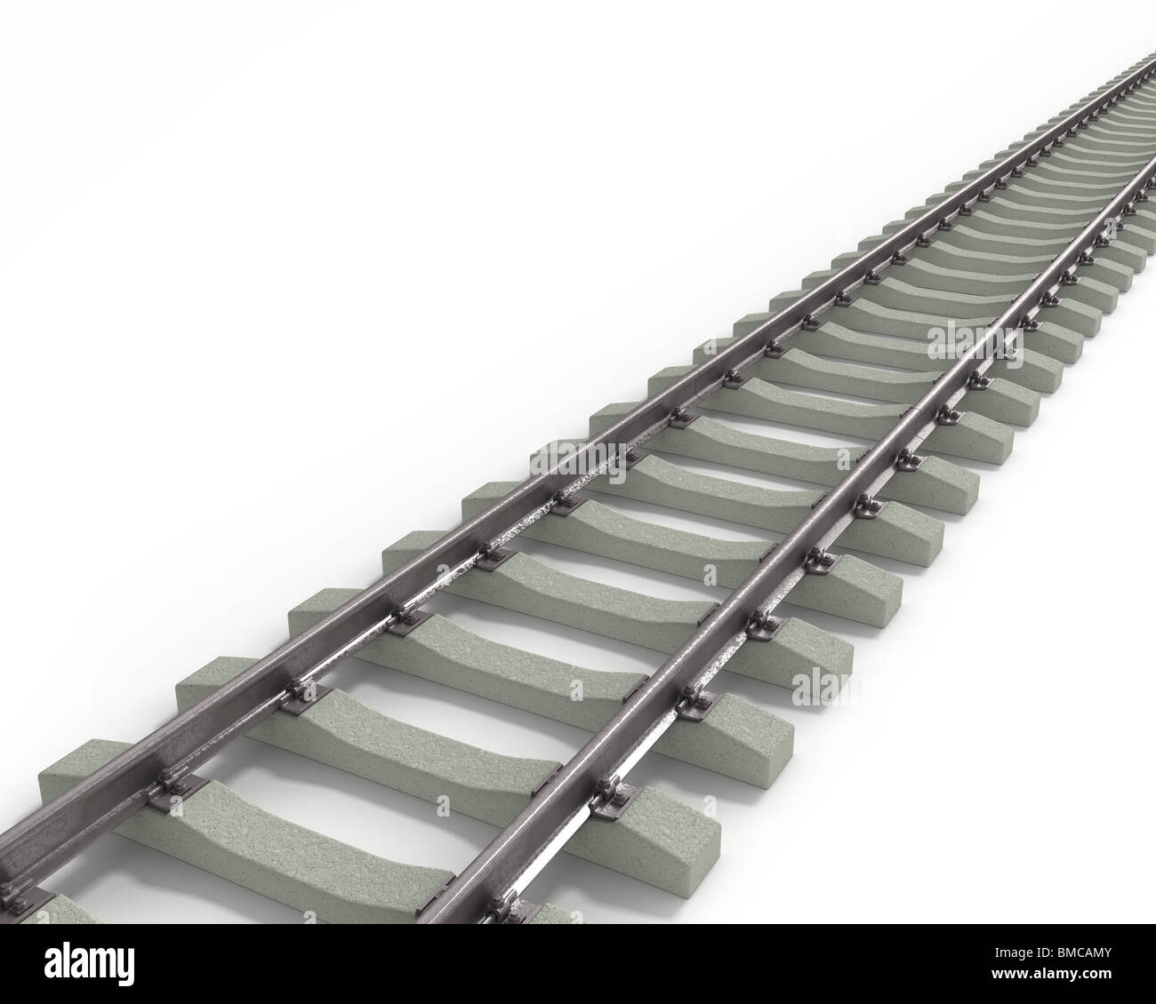 Long Rails Diagonal Stock Photo - Alamy