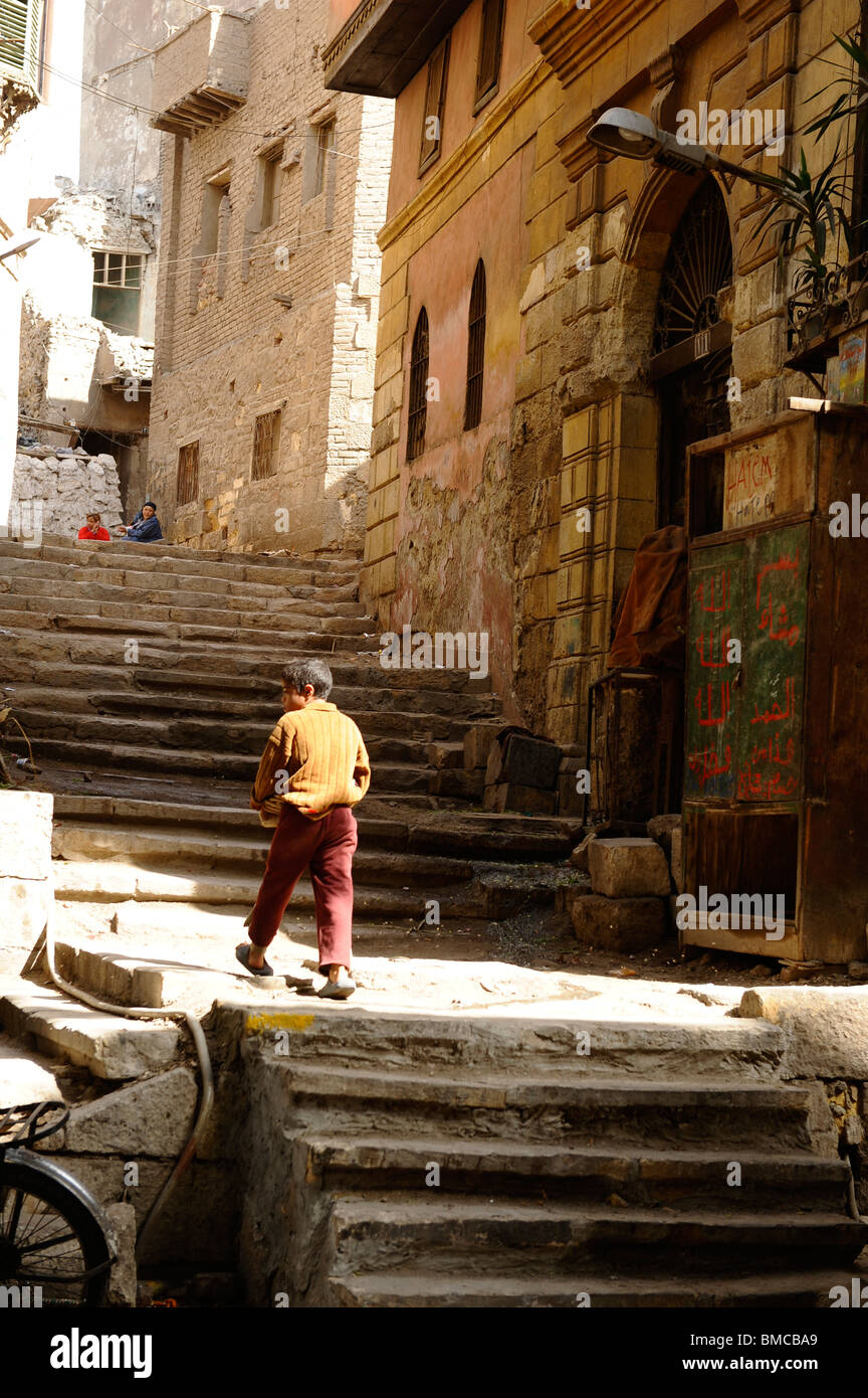 back street life in Al Ghuriyya(al ghariya), Islamic Cairo, Cairo ...