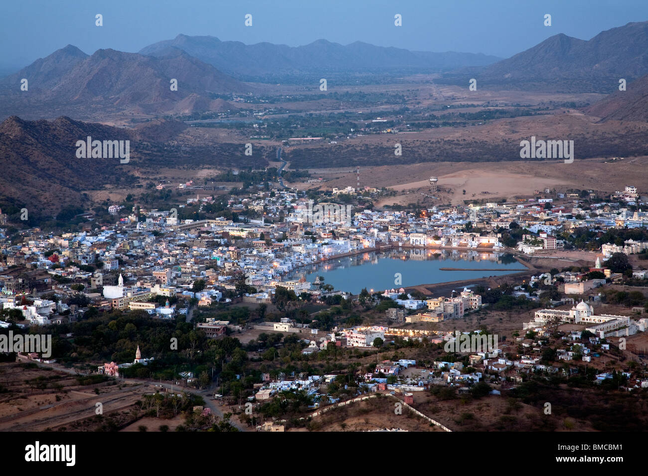 Aerial view pushkar india hi-res stock photography and images - Alamy