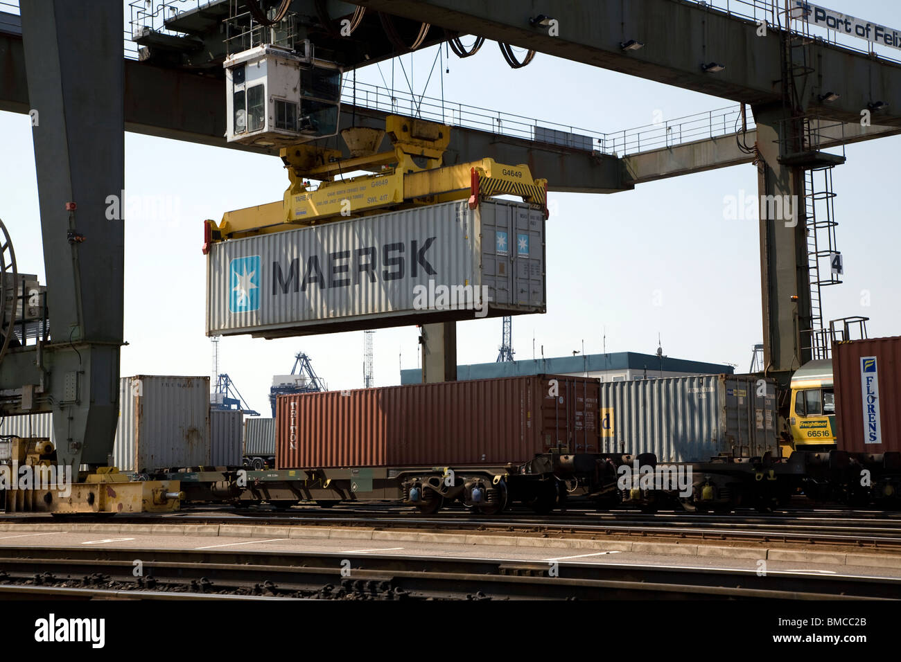 Freightliner Terminal Containers Railway High Resolution Stock ...