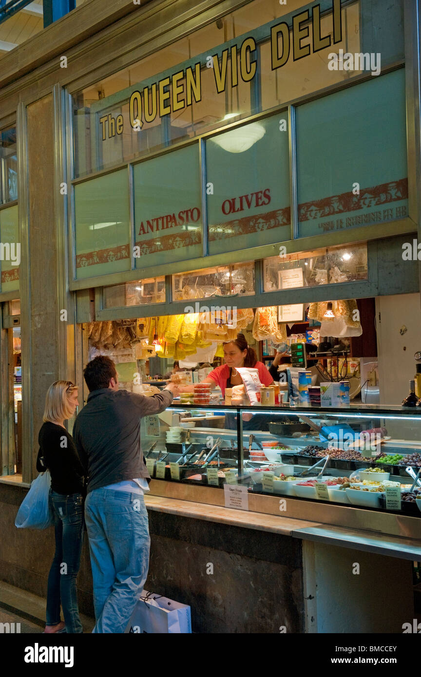 Deli in Victoria Market Stock Photo - Alamy