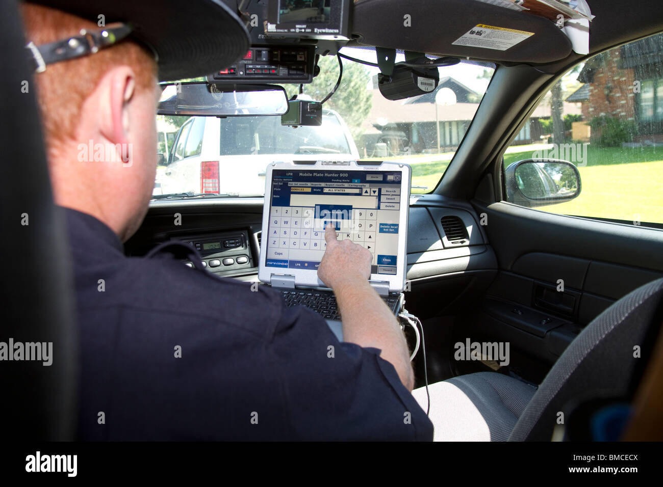 Police computer patrol hi-res stock photography and images - Alamy
