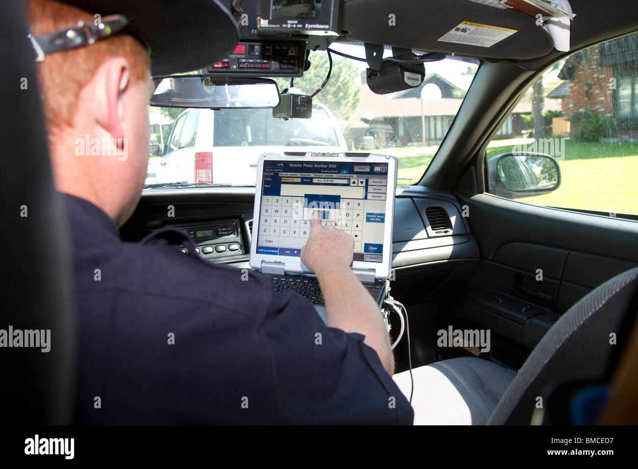 Police Car Computer Screen