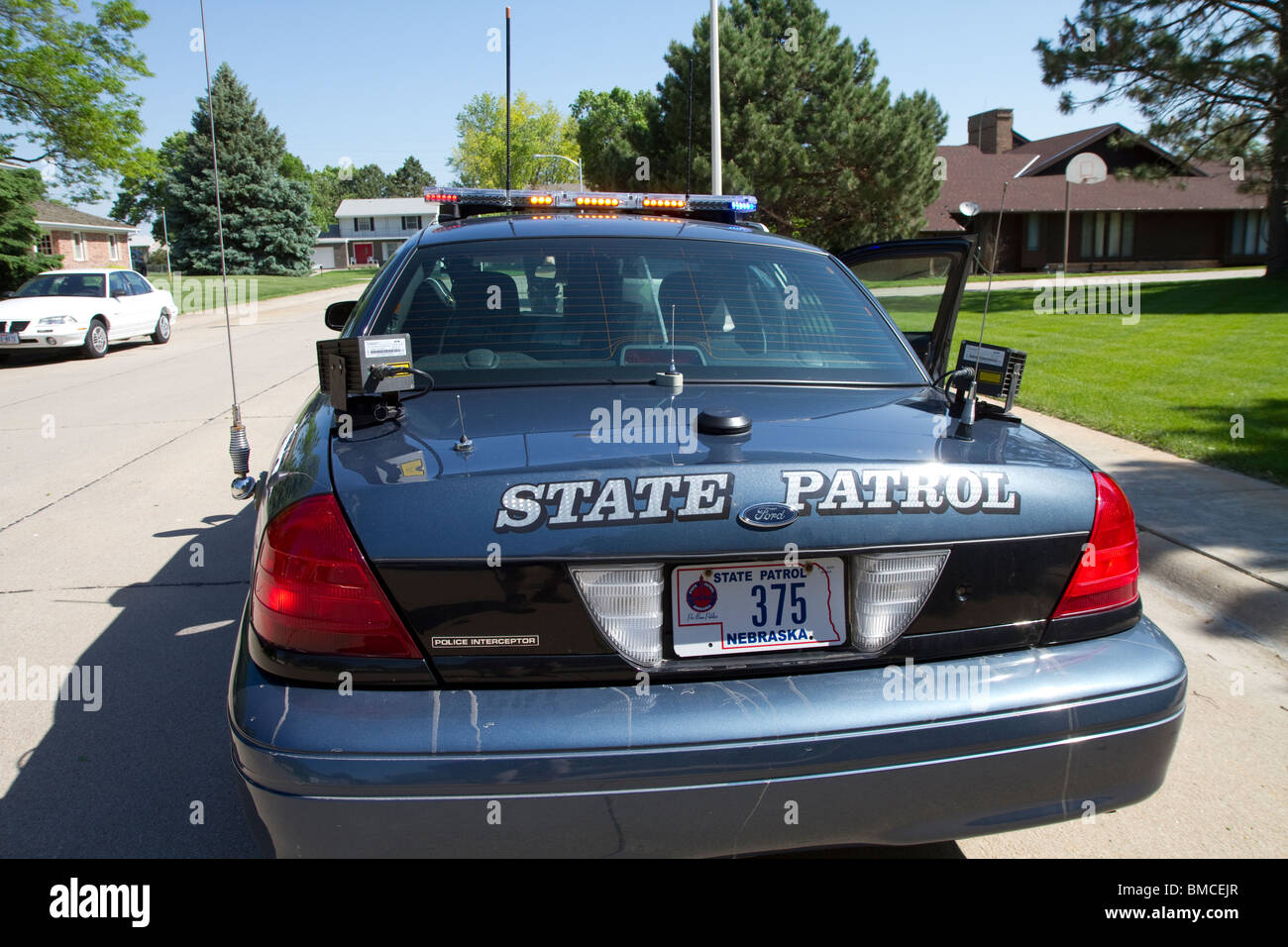 Automated License Plate Reader mounted on the trunk of a Nebraska State ...