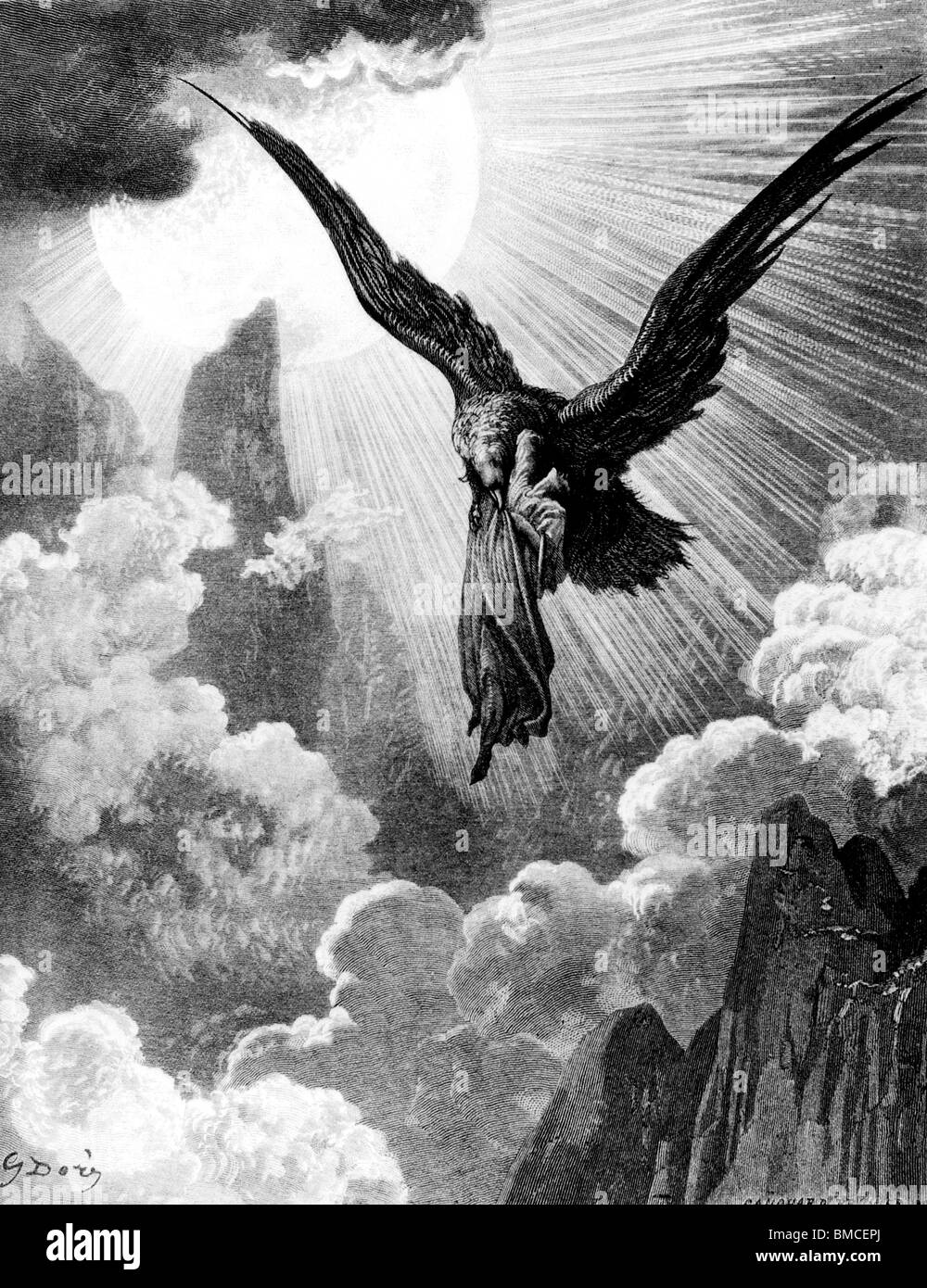 Dream with eagle Stock Photo - Alamy