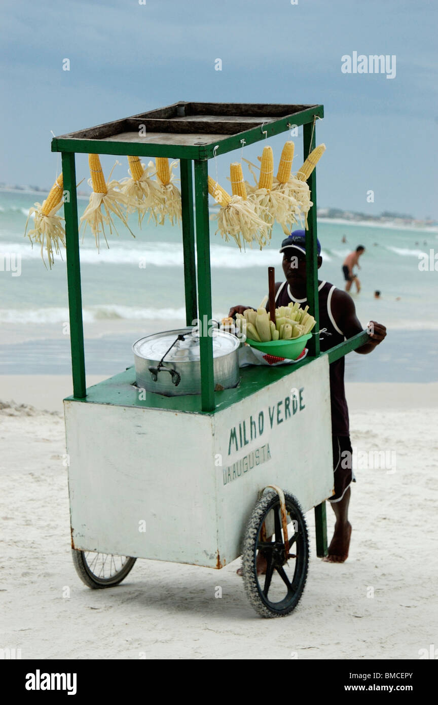 Ice cream seller on the beach brazil hi-res stock photography and ...