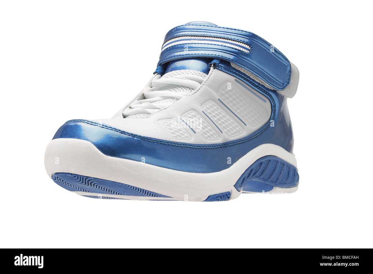 Basketball sport shoes, one side, left side on white background Stock ...