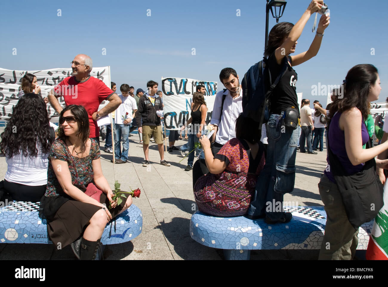 Lebanese laique pride secular movement hi-res stock photography and ...