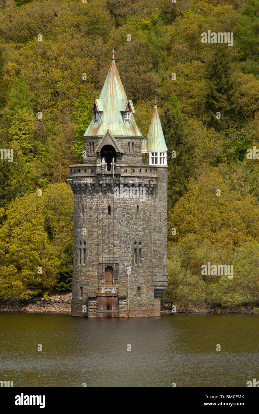 The tower at lake Vyrnwy, Powys, North Wales Stock Photo - Alamy