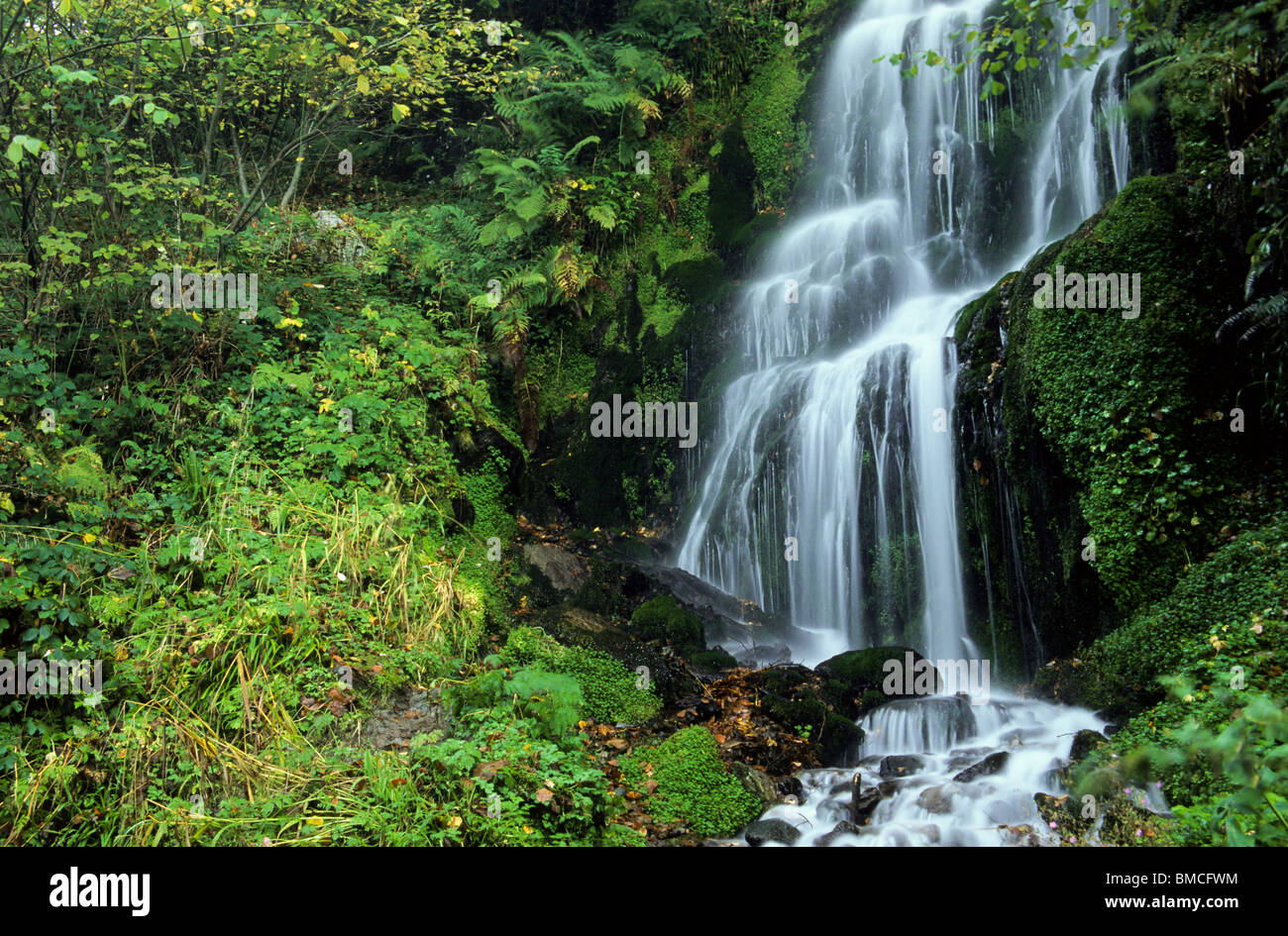Waterfall, Toran Valley, Aran Valley, Lleida, Spain / Cascada, Vall de ...