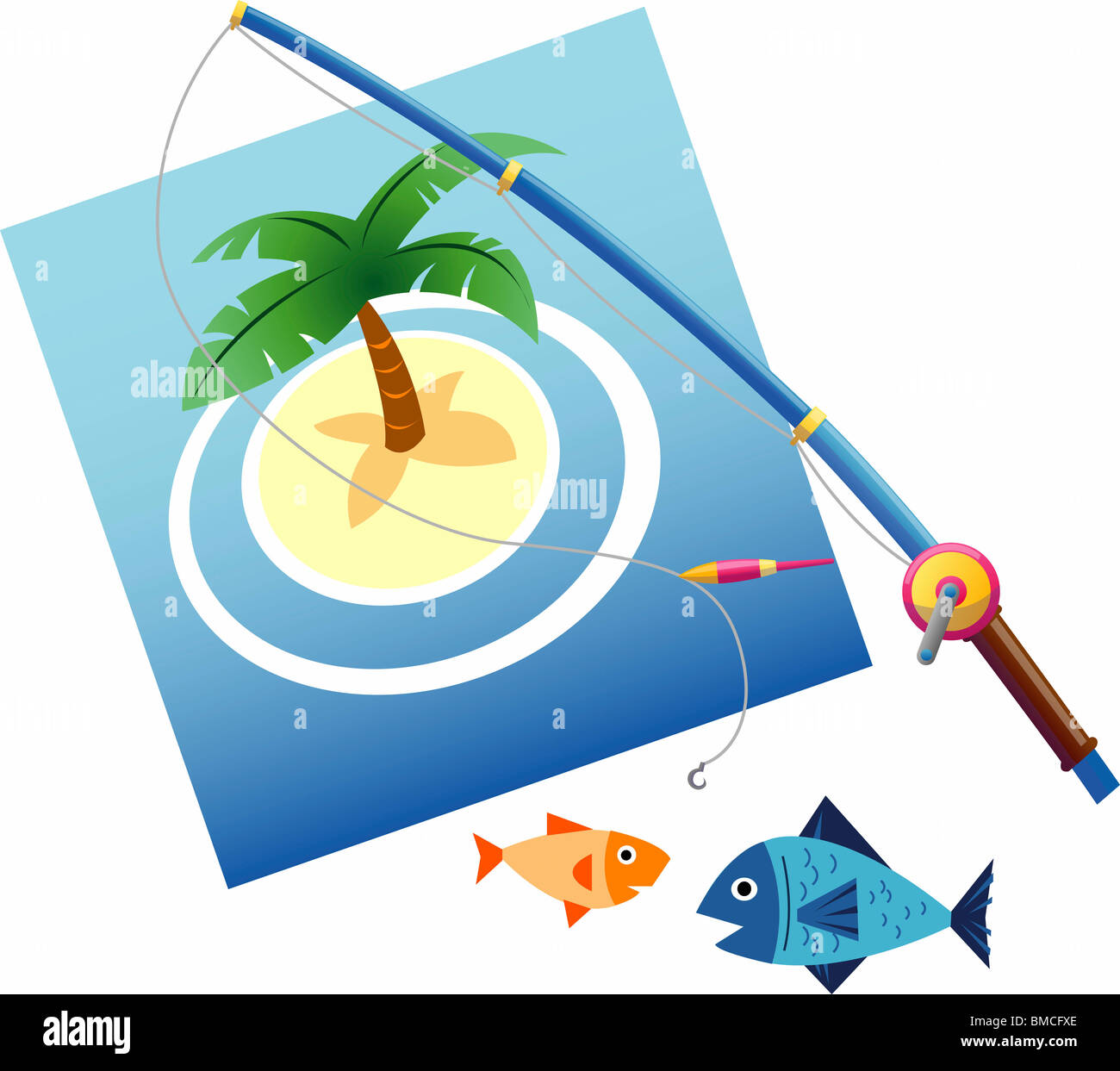 Fishing island Cut Out Stock Images & Pictures - Alamy