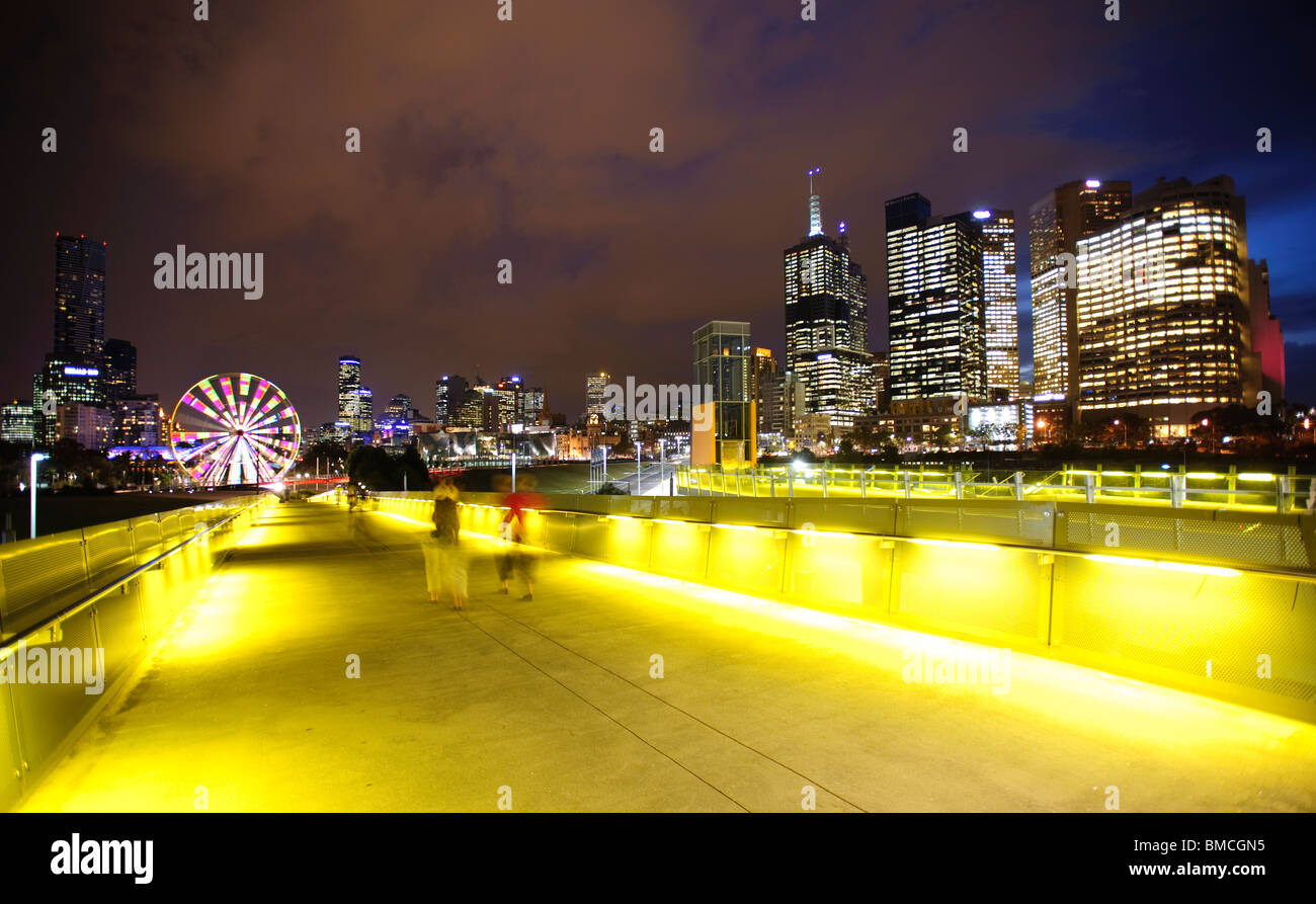 Foot bridge melbourne hi-res stock photography and images - Alamy