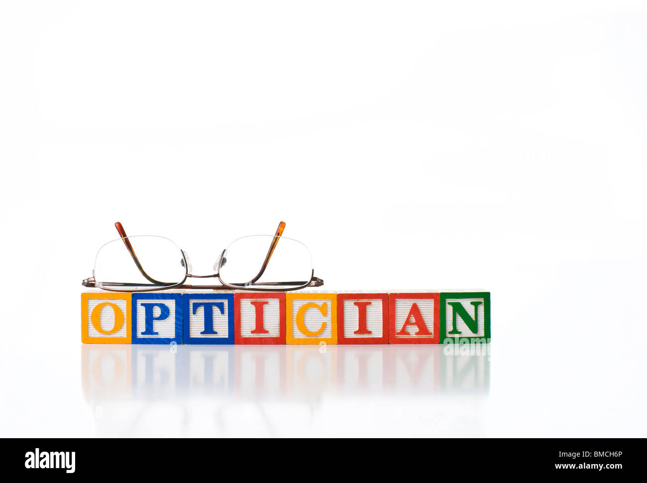 Letter blocks glasses hi-res stock photography and images - Alamy