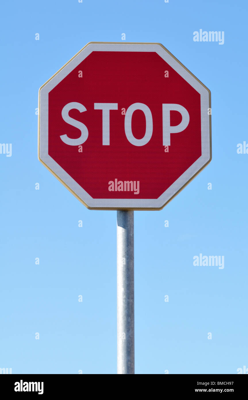 Placard in shape stop hi-res stock photography and images - Alamy