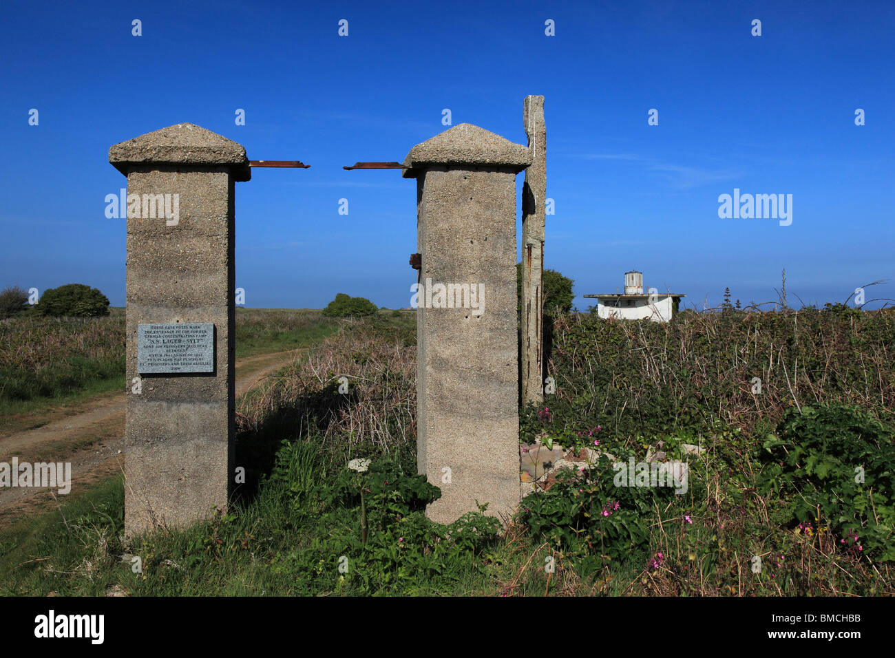 Etrance to S.S Lager Sylt Concentration Camp Alderney, Channel Island ...