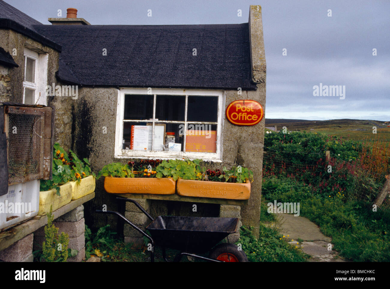 Foula Shetlands Scotland Post Office Remotest Post Office In Uk Stock ...